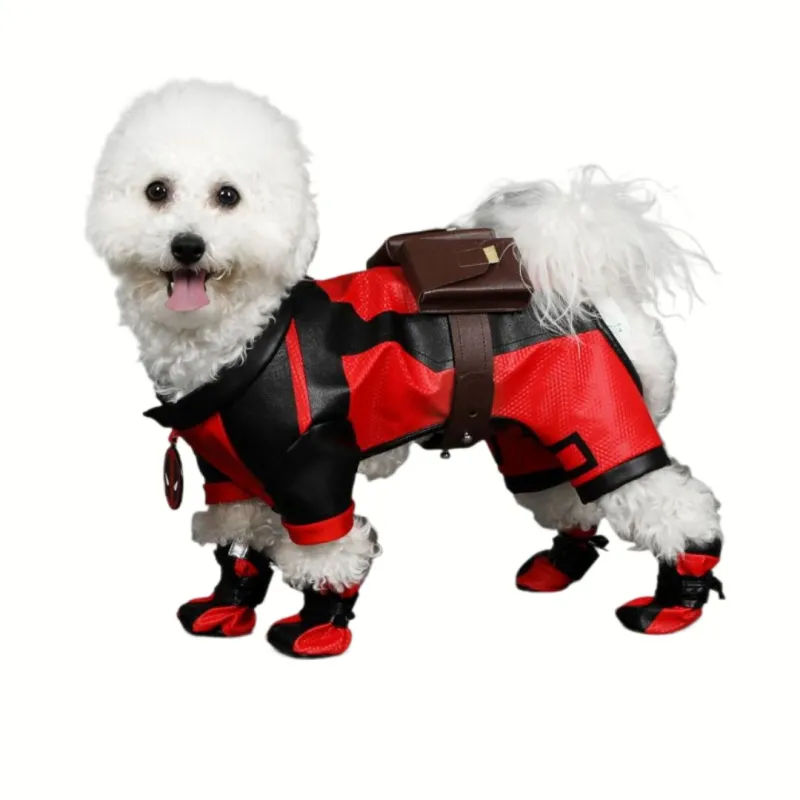 Deadpool & Wolverine Dogpool Cosplay Costume Pet Puppy Cat Suit ...