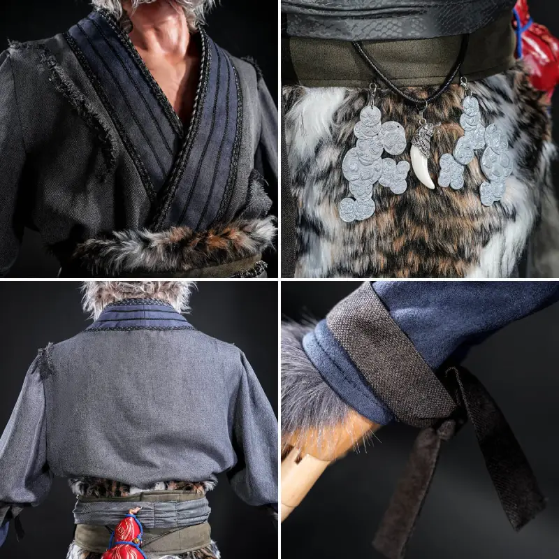 Black Myth: Wukong Mi Dao Ren Cosplay Costume Halloween Party Outfits ...