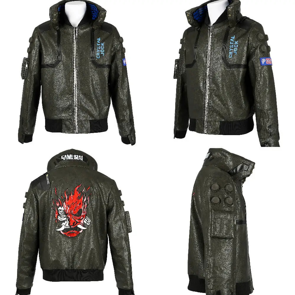 Cyberpunk 2077 V Cosplay Costume Game Jacket Top Level Takerlama