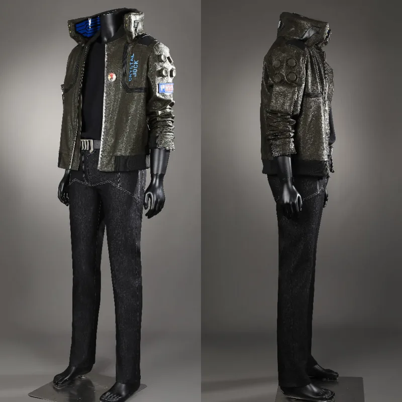 Cyberpunk 2077 V Cosplay Costume Game Jacket Top Level Takerlama