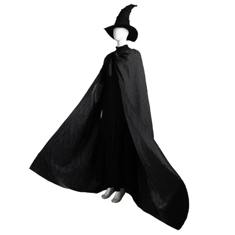 Wicked 2024 Elphaba Cosplay Costume With Boots Black Witch Fancy Dress ...