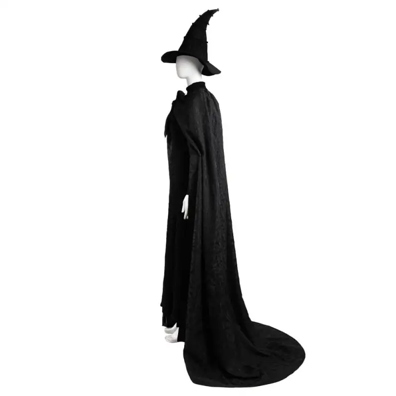 Wicked 2024 Elphaba Cosplay Costume With Boots Black Witch Fancy Dress ...