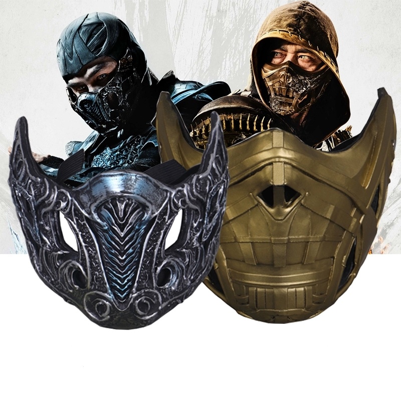 Mortal Kombat Scorpion Sub Zero Face Mask Halloween Cosplay Props ...