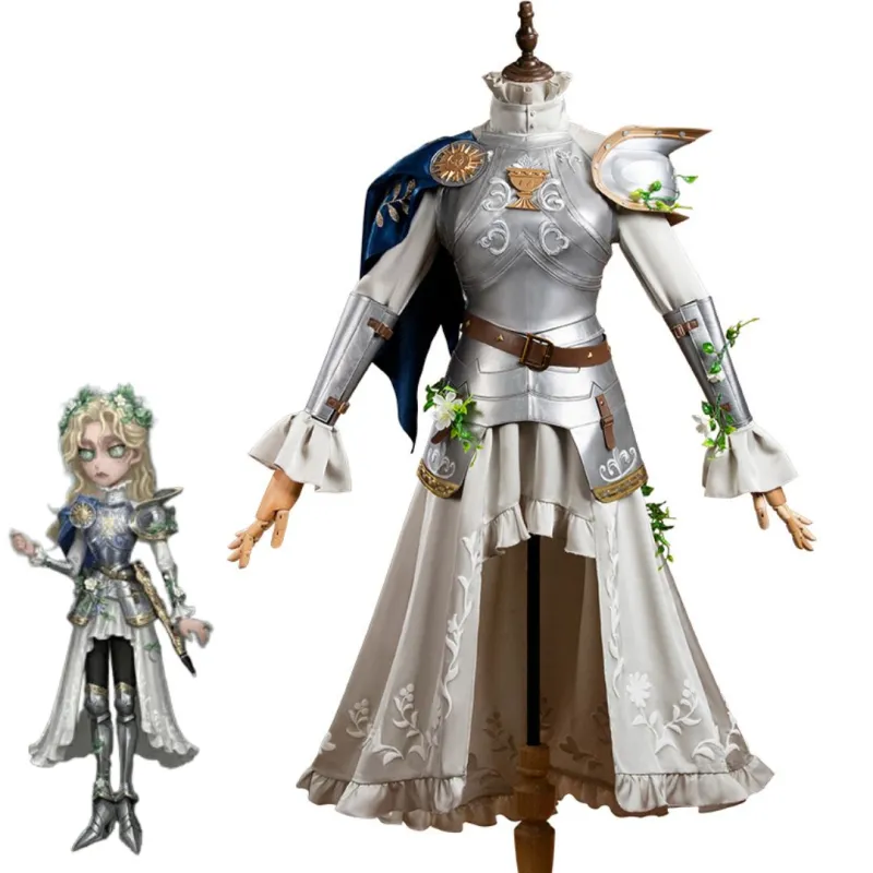 Identity V Psychologist Ada Mesmer The Silver Knight Cosplay Costume ...