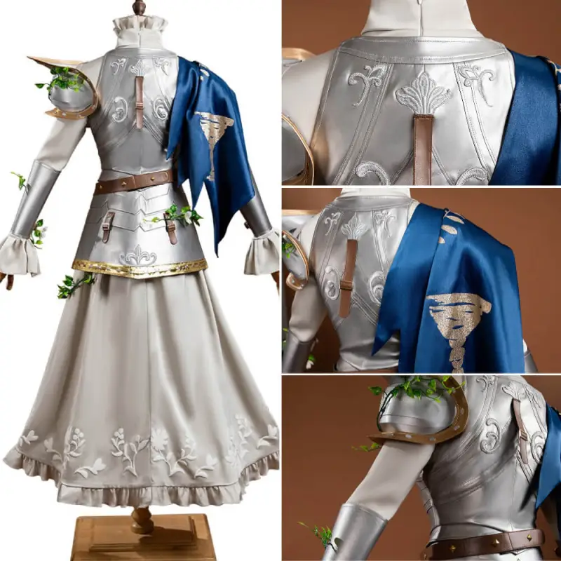 Identity V Psychologist Ada Mesmer The Silver Knight Cosplay Costume ...
