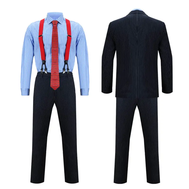 American Psycho Patrick Bateman Cosplay Costum Movie Theme Party Suit ...