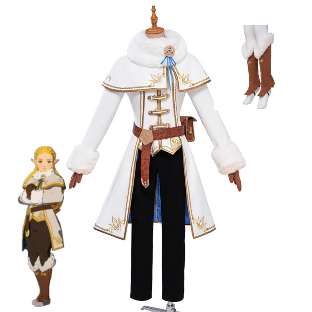 Princess Zelda Winter Clothes Cosplay Costume Game TLOZ Outfits Takerlama