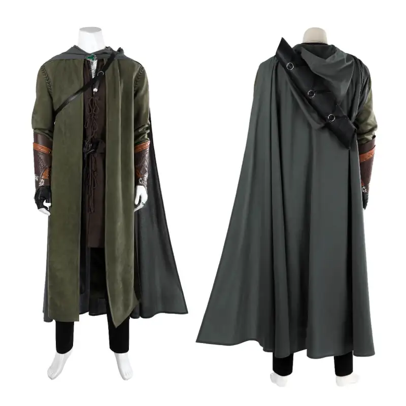 LOTR Two Towers Aragorn Cosplay Costume Movie Halloween Party Outfits ...