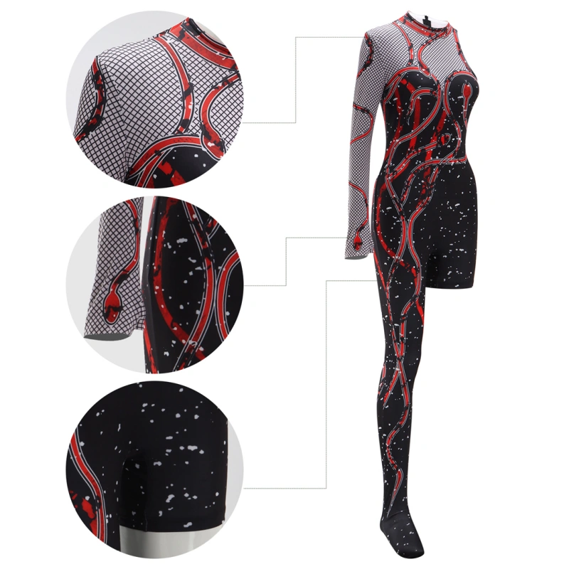 Taylor Swift The Eras Tour Cosplay Costume Women's Black Red Print ...