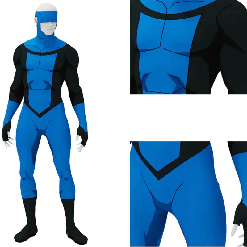 Invincible Season 3 Mark Grayson Cosplay Costume Superhero Blue ...
