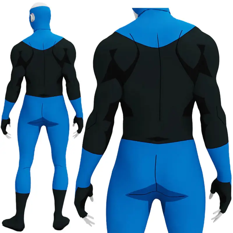 Invincible Season 3 Mark Grayson Cosplay Costume Superhero Blue ...