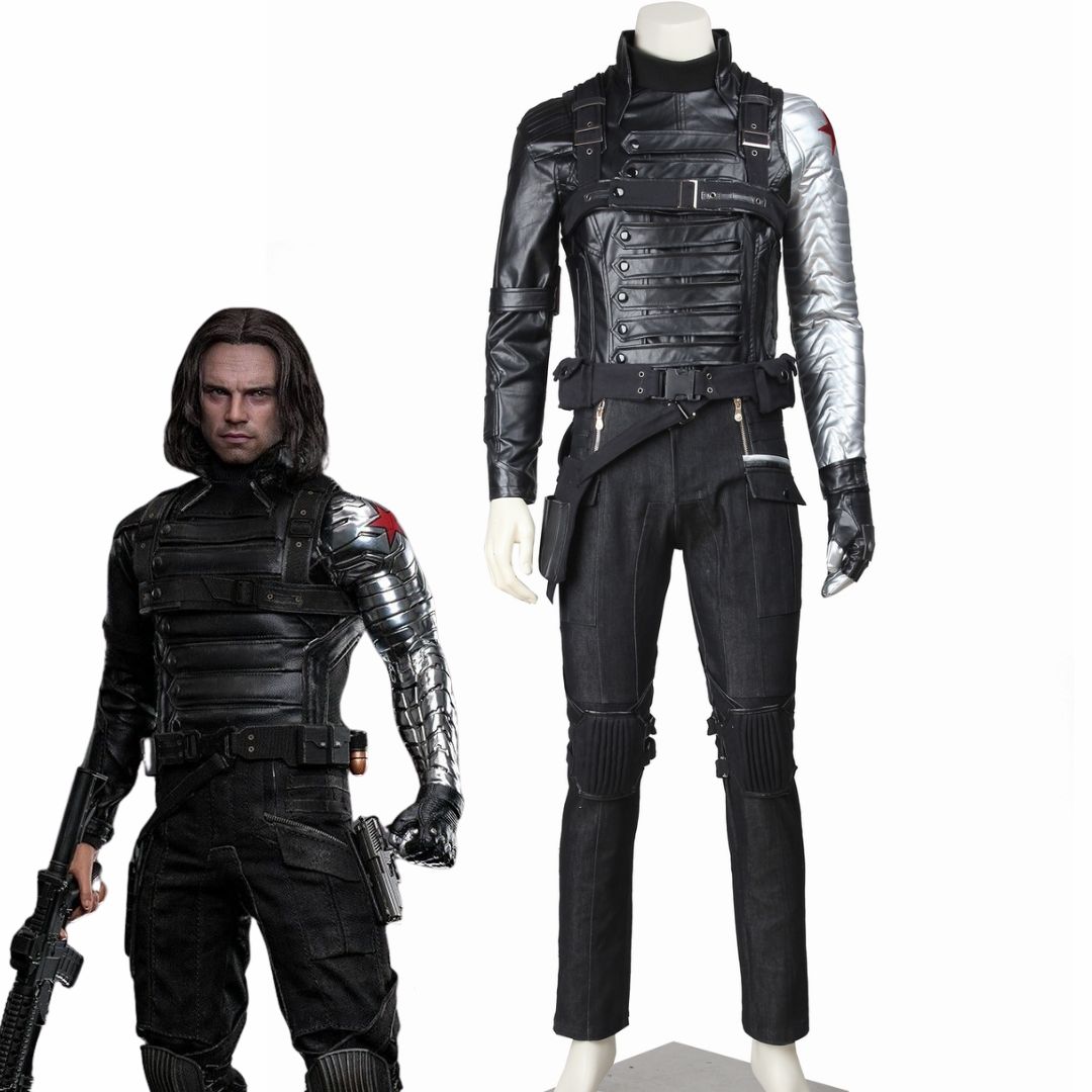 Captain America The Winter Soldier James Buchanan Bucky Barnes Cosplay ...