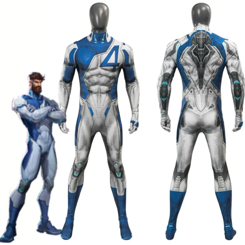 Marvel Rivals Mr. Fantastic Cosplay Costume Reed Richards Jumpsuit With ...