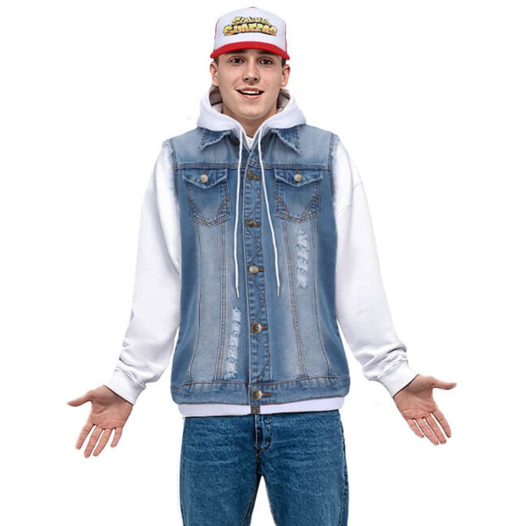Denim Subway Surfers Jake Cosplay Costume Men's Coat Hoodie Hat Takerlama