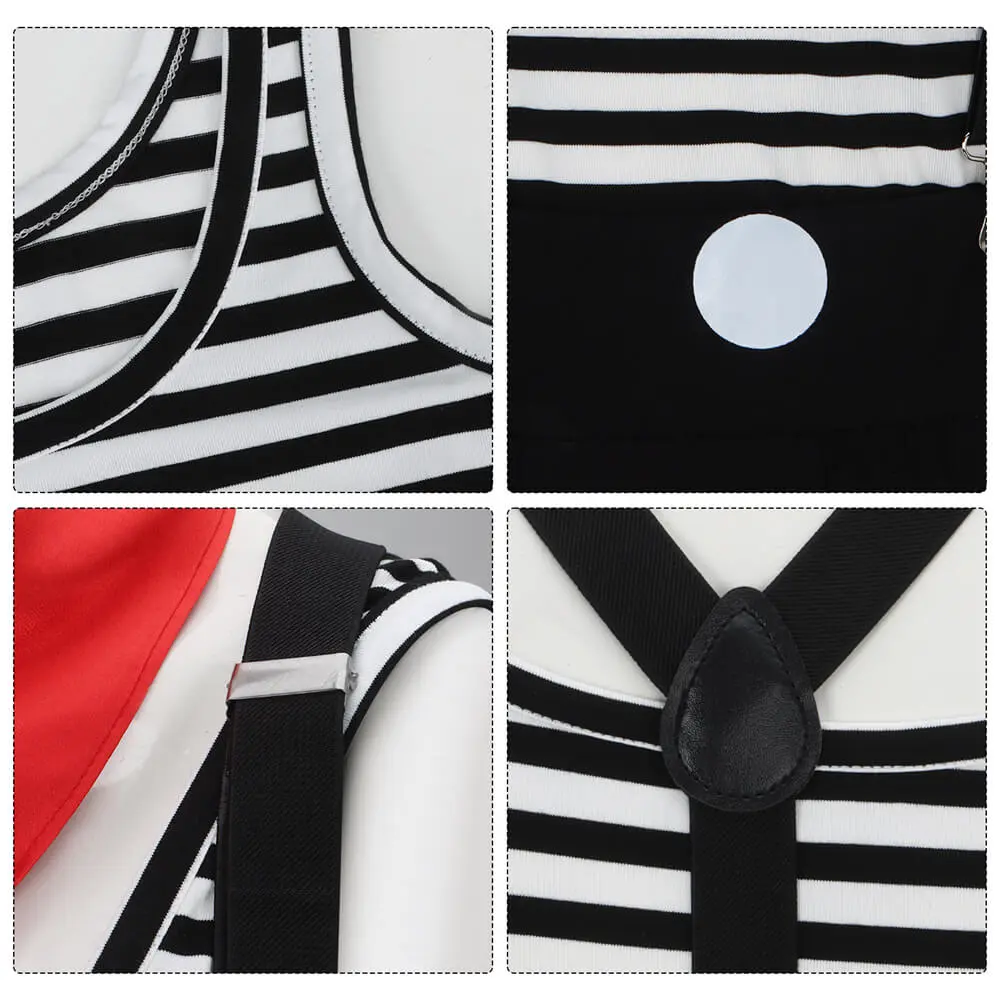 Mime And Dash ChuChu Cosplay Costume Bonbon Stripe Halloween Outfits ...