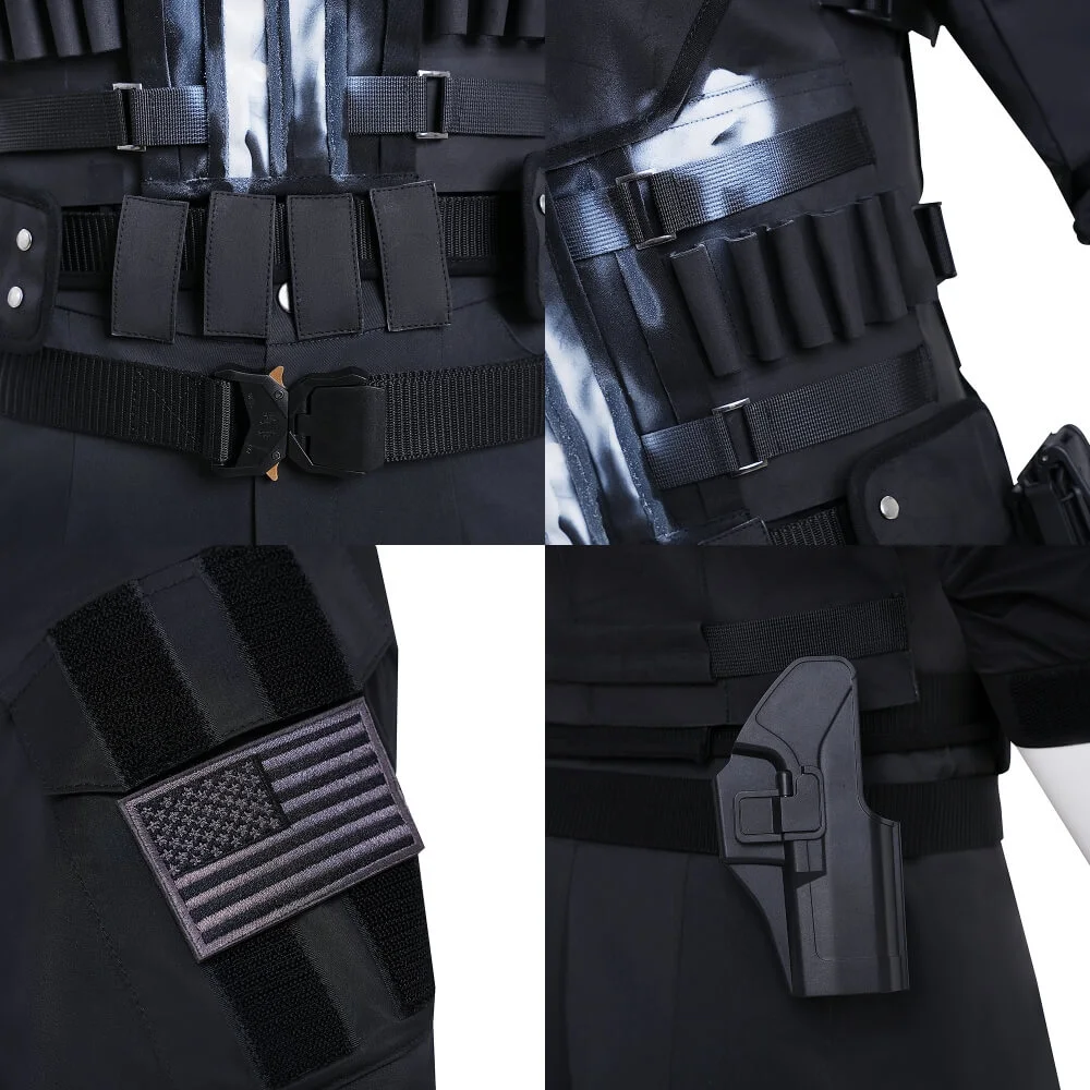 Daredevil: Born Again The Punisher Cosplay Costume Frank Castle ...