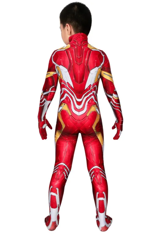 Children Avengers Iron Man Tony Stark Nanotech Cosplay Costume With ...