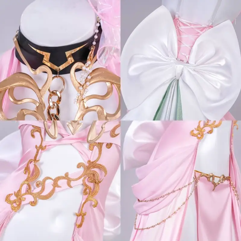Code Geass: Lost Stories C.C. Pink Fancy Dress Cosplay Costume Takerlama
