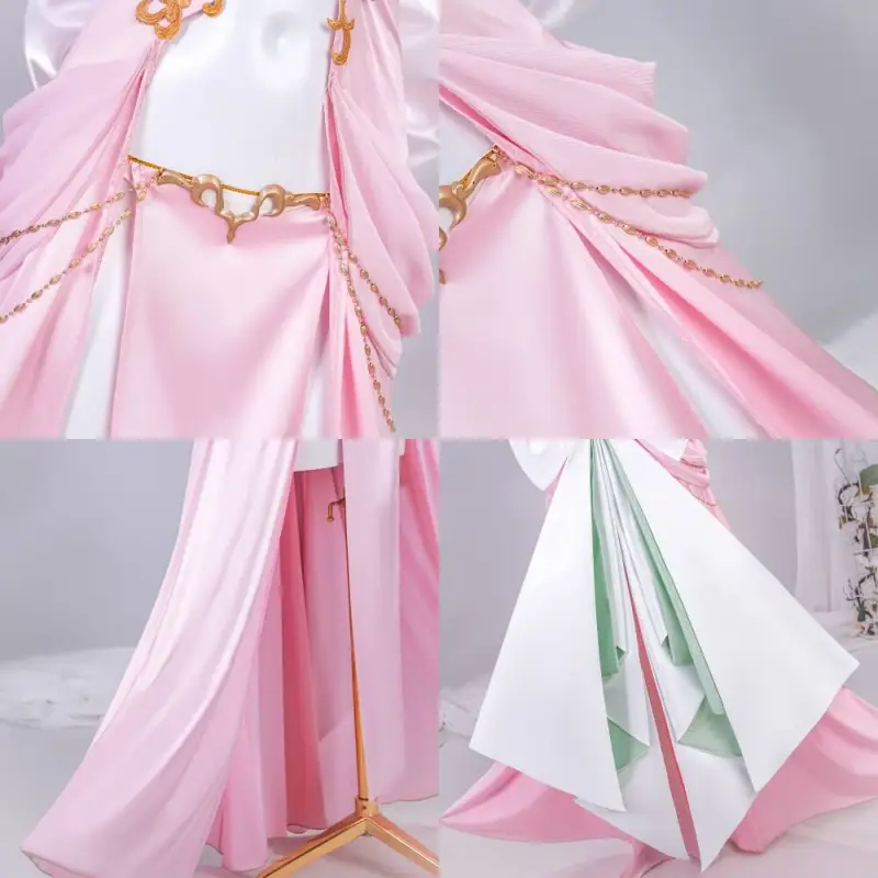 Code Geass: Lost Stories C.C. Pink Fancy Dress Cosplay Costume Takerlama