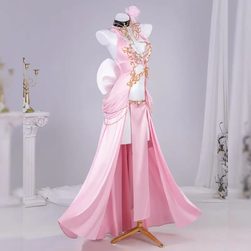 Code Geass: Lost Stories C.C. Pink Fancy Dress Cosplay Costume Takerlama
