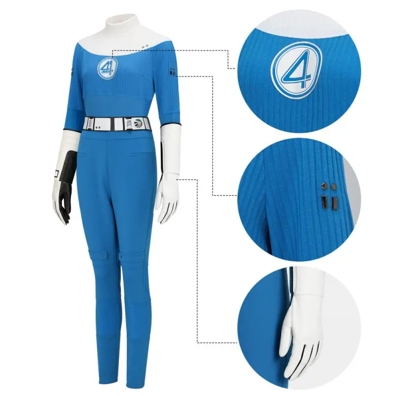 Invisible Woman Cosplay Costume The Fantastic Four First Steps Hero Sue ...