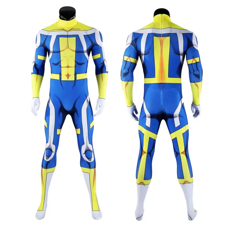 Invincible The Immortal Cosplay Costume Bodysuit New Blue Jumpsuit ...
