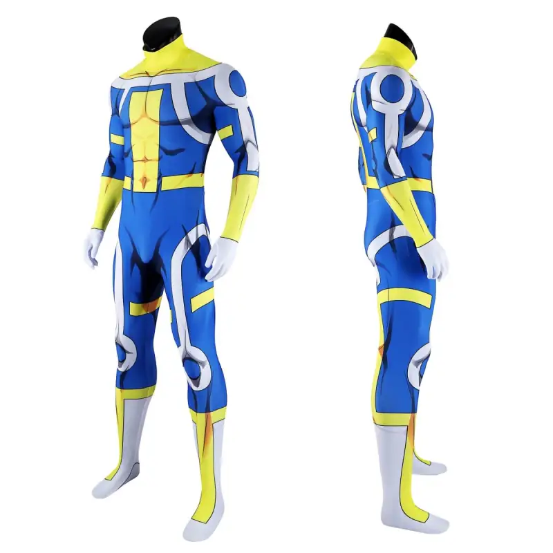 Invincible The Immortal Cosplay Costume Bodysuit New Blue Jumpsuit ...