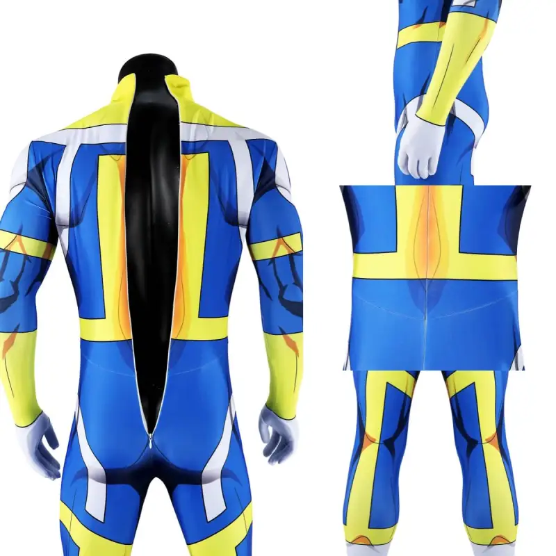 Invincible The Immortal Cosplay Costume Bodysuit New Blue Jumpsuit ...