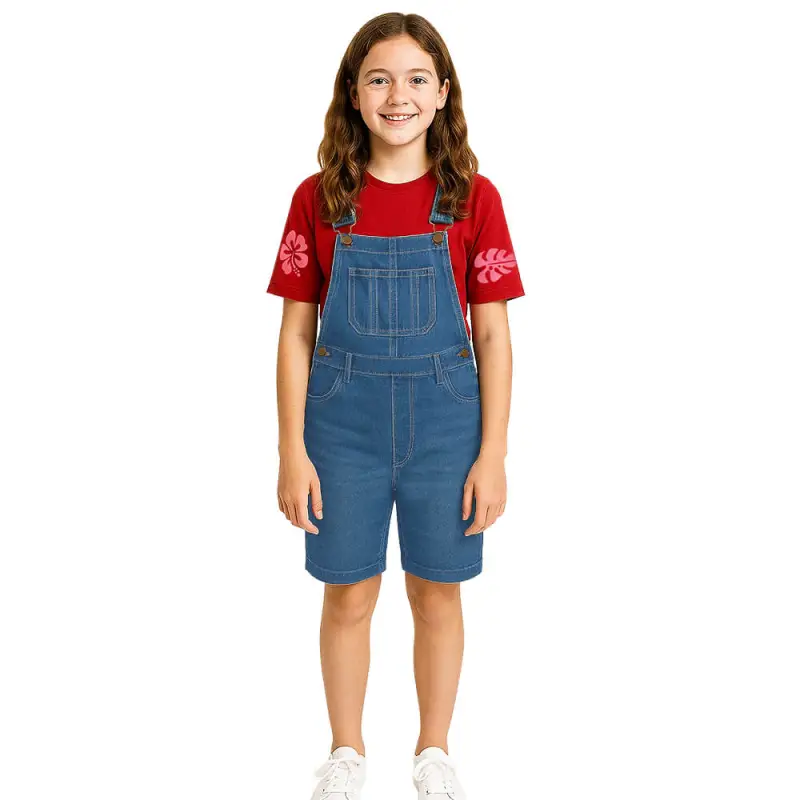 Lilo Pelekai Overalls Cosplay Costume Child's Fancy Dress Lilo & Stitch ...