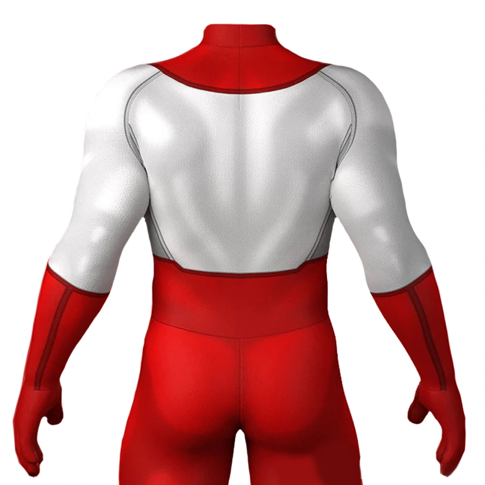 Invincible Superhero Omni-Man Cosplay Costume Nolan Grayson Red Suit ...
