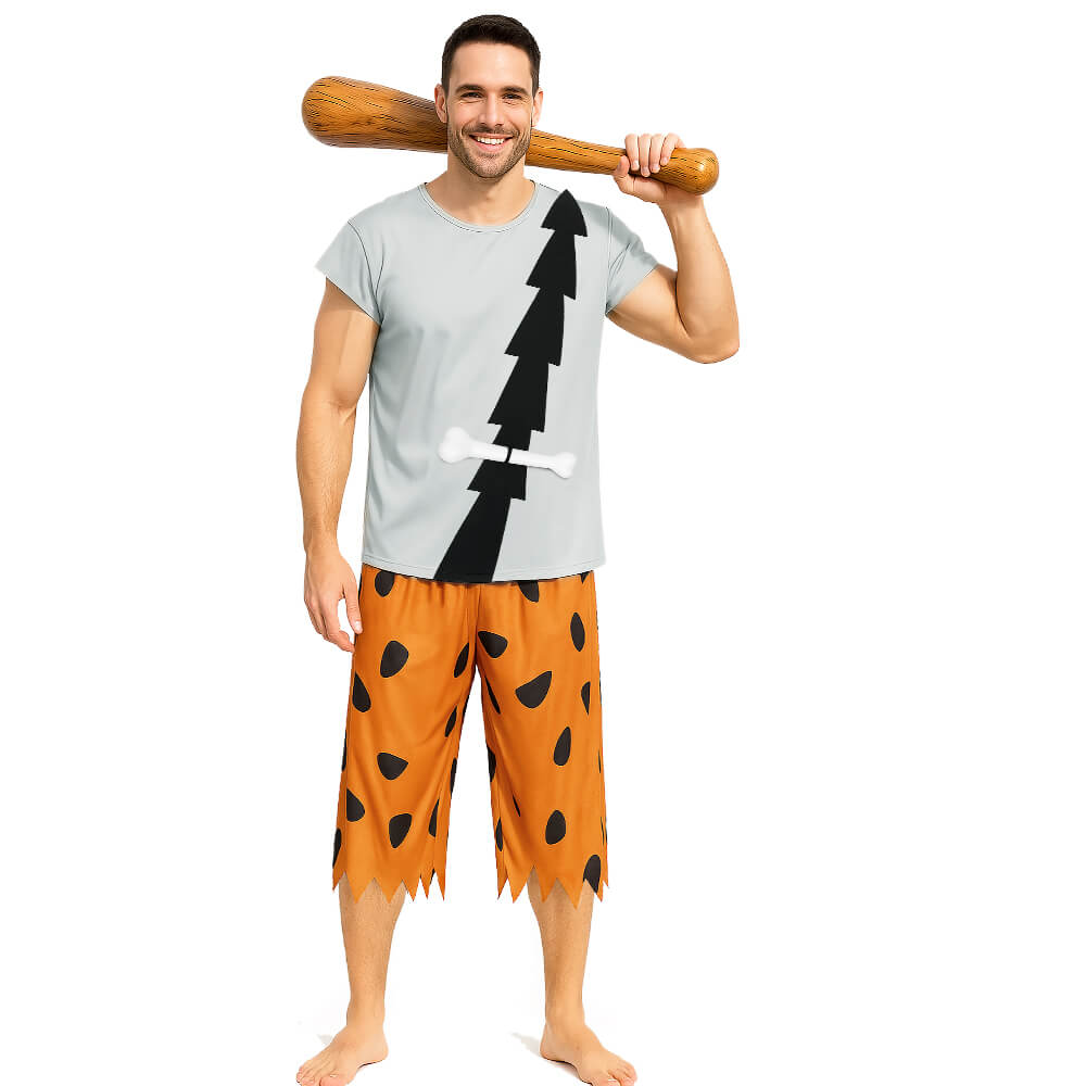 The Flintstones 4 Little Bam Cosplay Costume Men's Halloween Flint ...