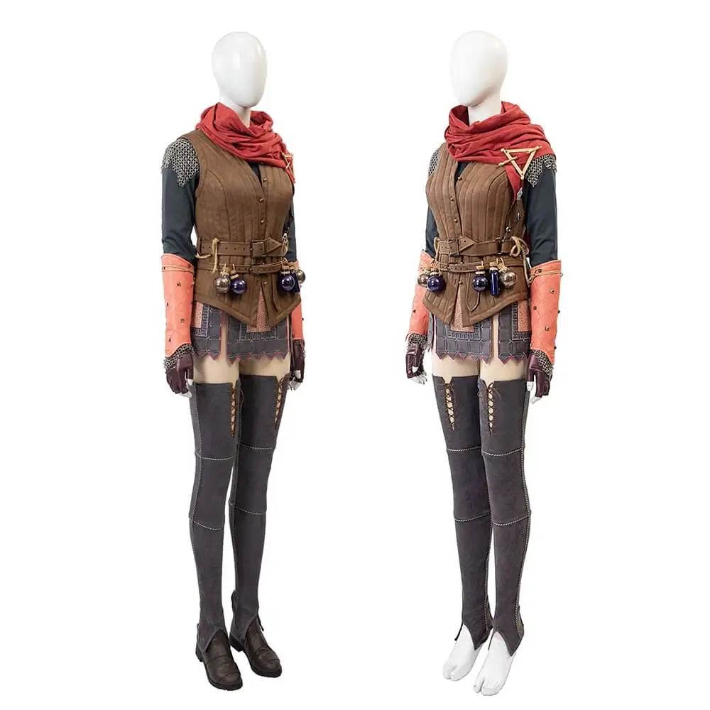 Split Fiction Mio Cosplay Costume Dragon Realm Halloween Outfits Women ...
