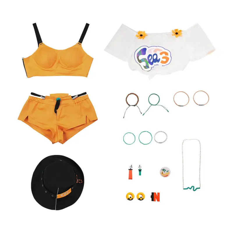 Zenless Zone Zero Belle Summer Outfits Cosplay Costume (No Wig) Takerlama