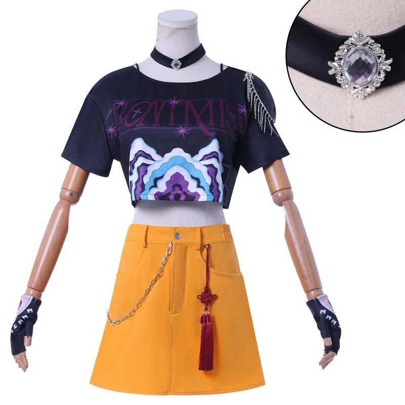 Movie Kpop Demon Hunters Mira Cosplay Costume Takerlama