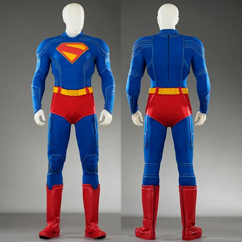 Deluxe Superman Legacy Clark Kent Halloween Cosplay Costume Movie ...