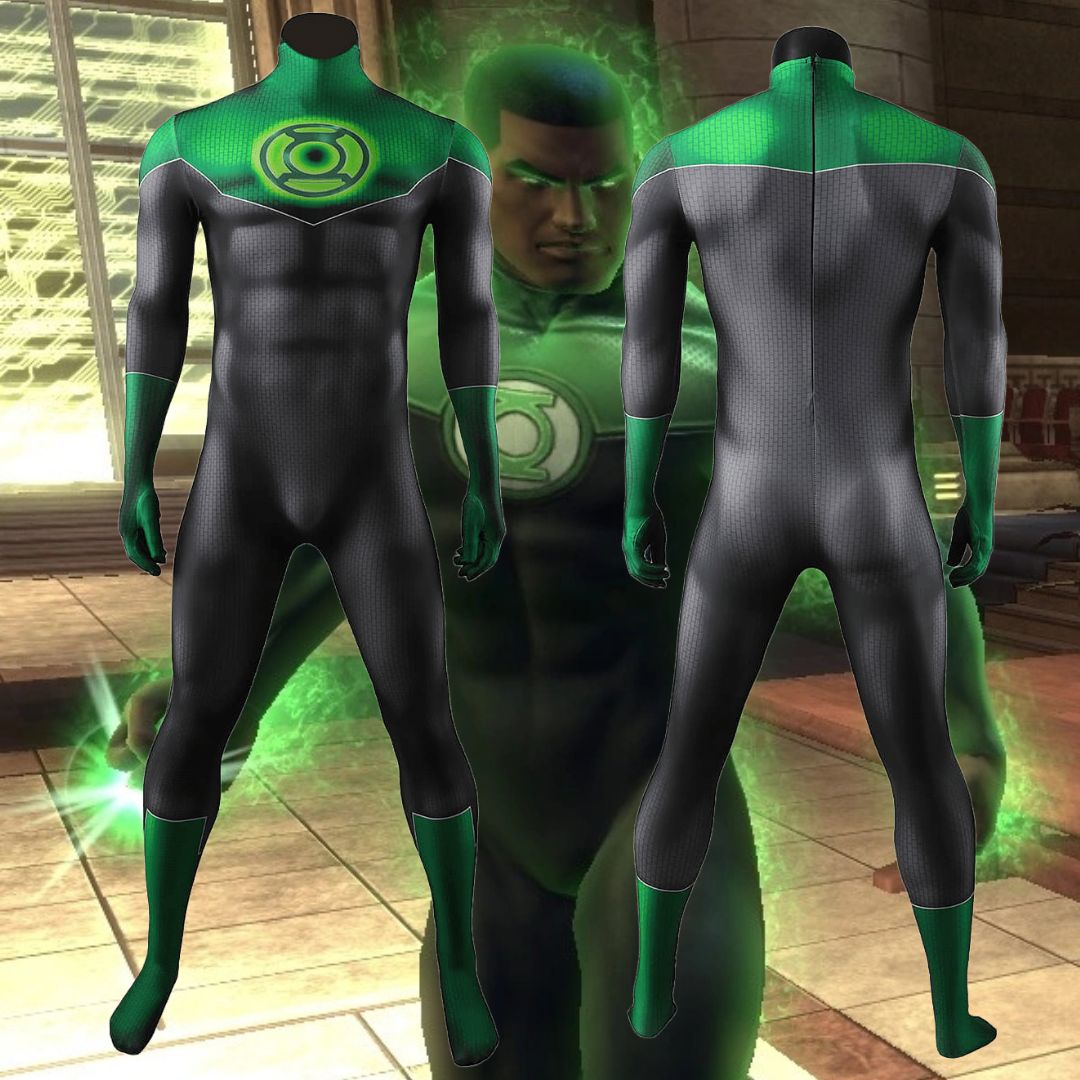 Lantern Glas John Stewart Cosplay Adult L Lantern Costume Green John
