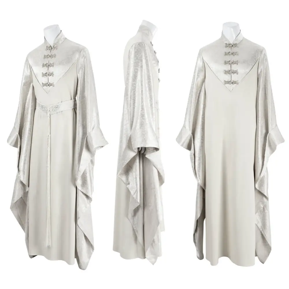 LOTR Saruman the White Cosplay Costume Wizards Halloween Party Outfits ...