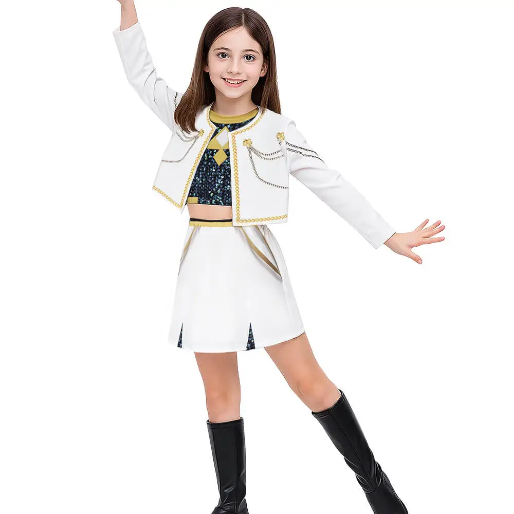 Child Kpop Demon Hunters Zoey Golden Stage Outfits Teenagers Cosplay ...