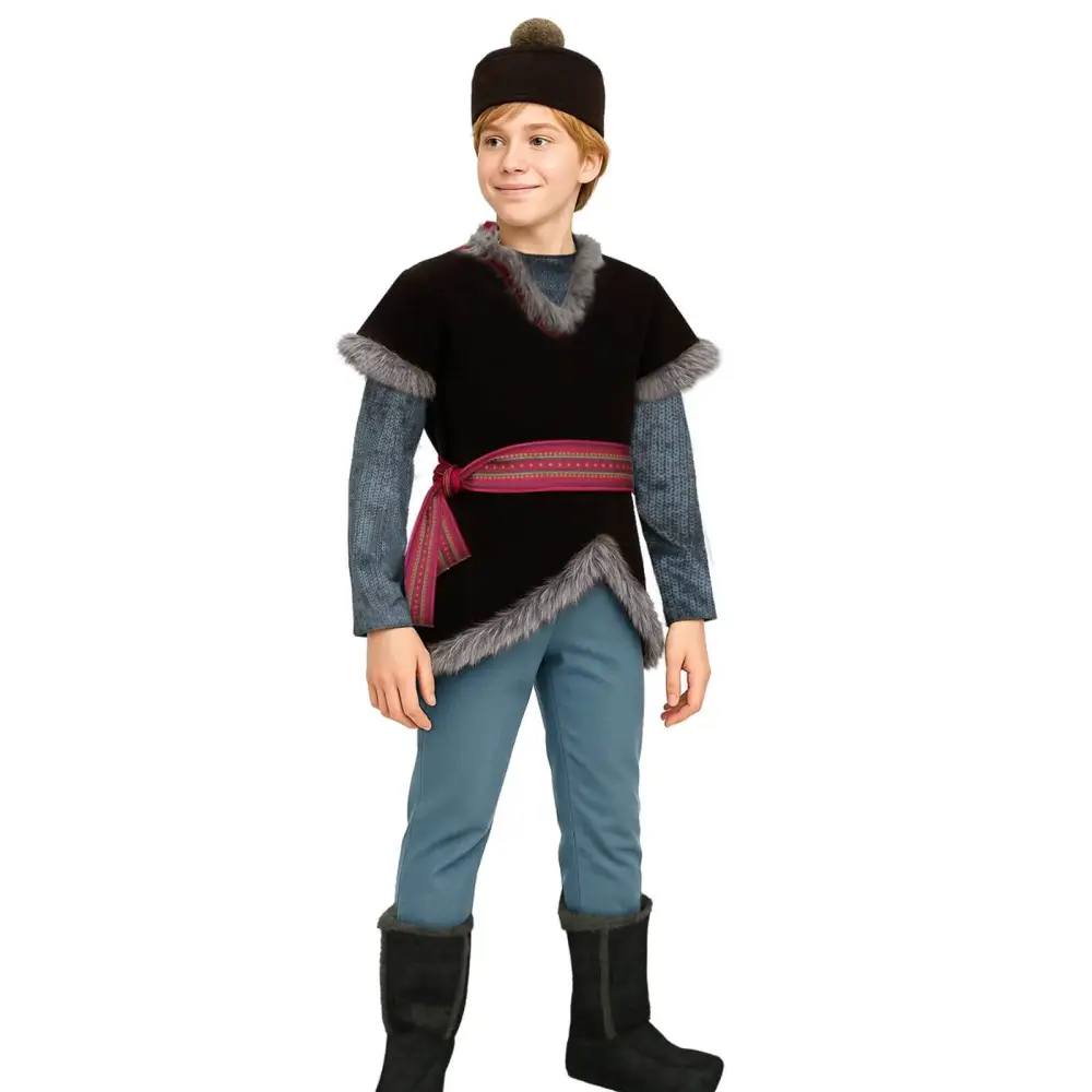 Frozen Kristoff Bjorgman Iceman Cosplay Costume Disney Movie Kids Suit ...