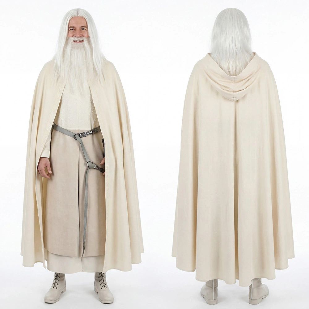 Gandalf the Grey Wizard Cosplay Costume Halloween Outfit Takerlama S M ...