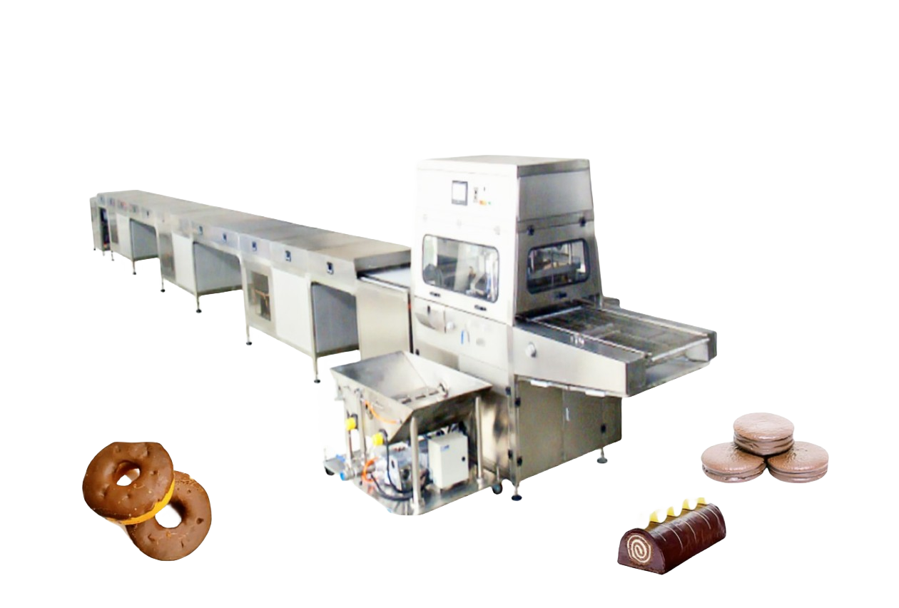 CHOCOLATE COATING ENROBING PRODUCTION LINE