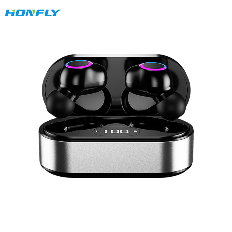 Honfly F12 wireless Bluetooth smart earphones TWS metal shell sports ...