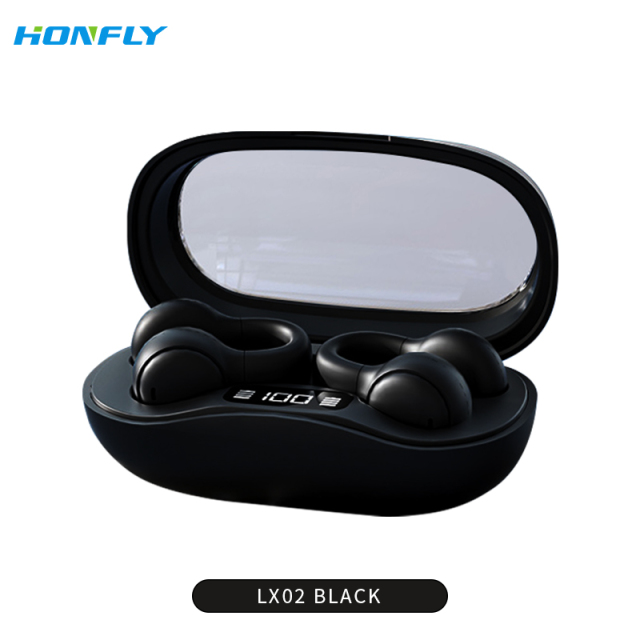 Honfly LX01 LX02 ear clip wireless earphones, non-in-ear noise reduction sports tws bone ...