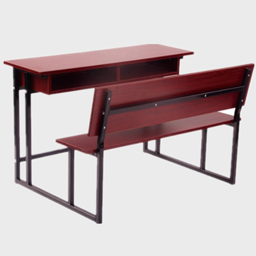 primary school classroom antique double desk with bench for students