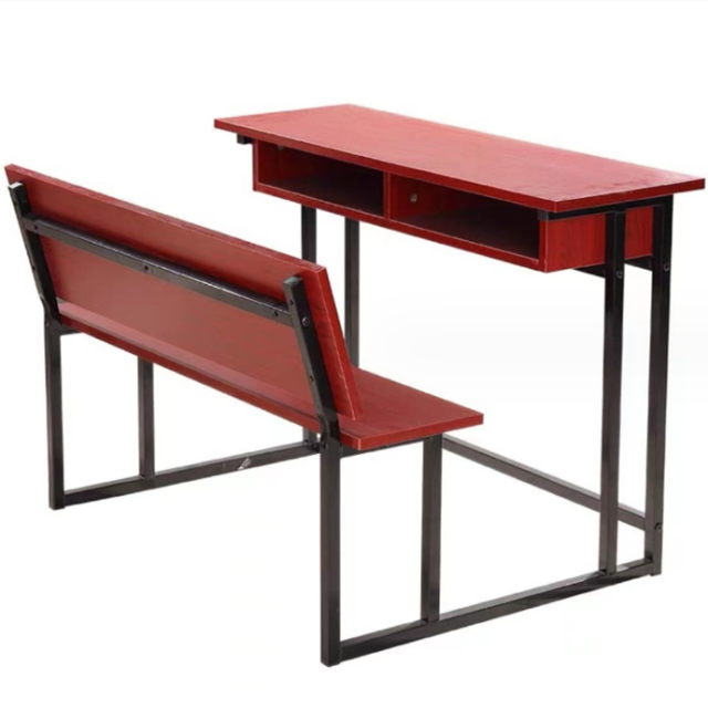 primary school classroom antique double desk with bench for students
