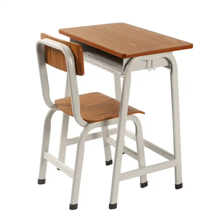 wooden school furniture classroom unipersonal student desk and chair