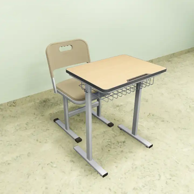 high school desk and chair