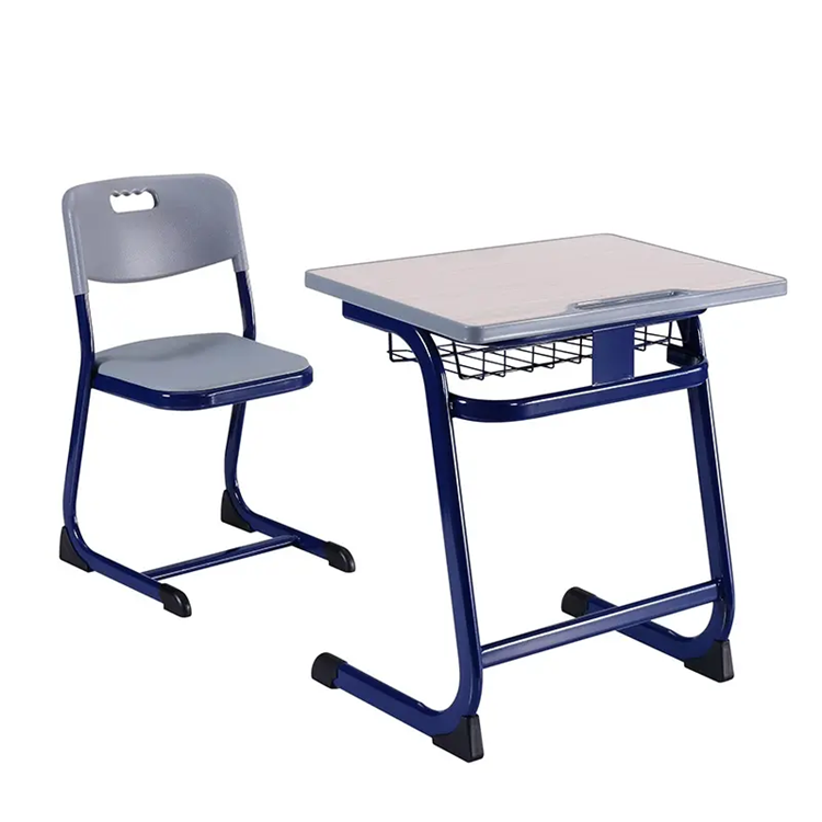secondary school furniture single seater student desk and chair