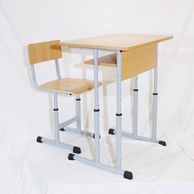 High school classroom furniture height adjustable student desk chair