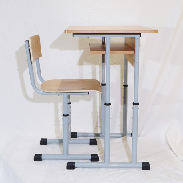 High school classroom furniture height adjustable student desk chair